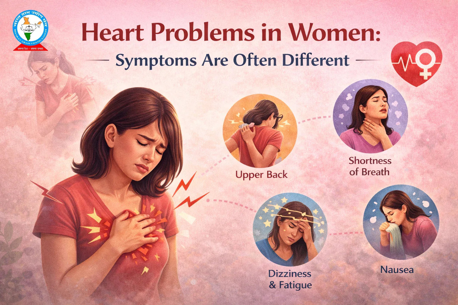 Heart Problems in Women: Symptoms Are Often Different – Bharat Gram ...